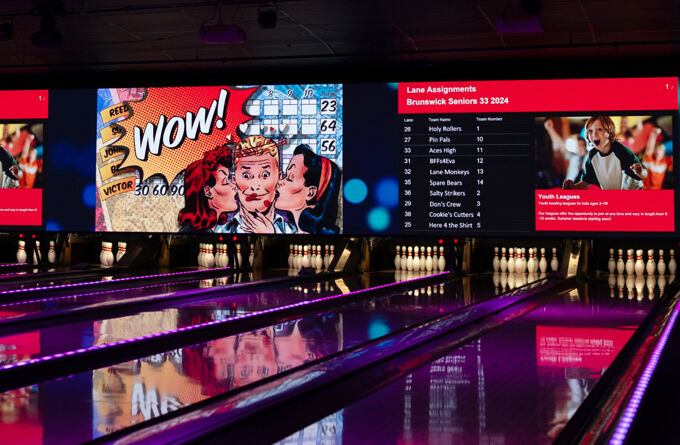 LED Wall Solutions | Brunswick Bowling
